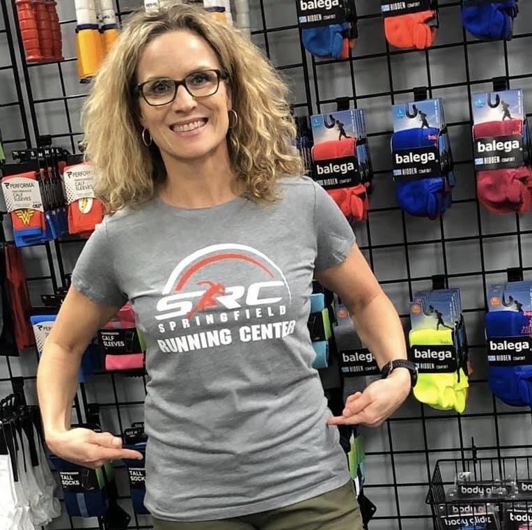 SRC LOGO Soft Blend Tee - GREY Womens – Springfield Running Center ...